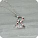 Republican Necklace Sterling Silver Republican Charm on a