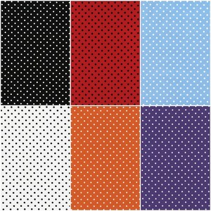 Red polka dot fabric | Etsy