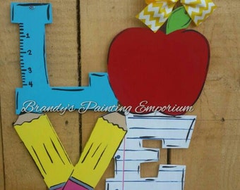 Teacher door hanger | Etsy