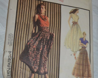 Butterick 4995 Misses Wide Legged Pants Capri's Sash