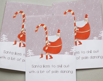 Here Comes Centaur Claus funny christmas card