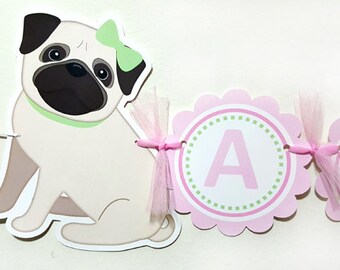 Puppy Dog Bunting Banner Printable Instant Download Puppy