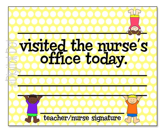 School Nurse Notes Nurse Parent Notes School Nurse Gift