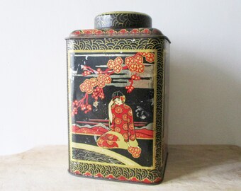 Large tin box | Etsy