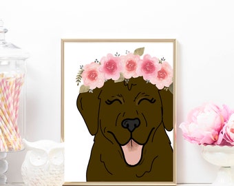 Chocolate lab | Etsy
