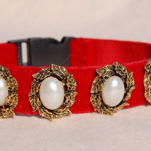 Pearl dog collar | Etsy