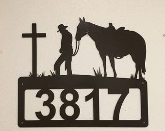 Cowboy at cross | Etsy