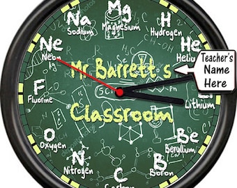 Science clock | Etsy