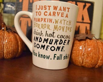 Autumn coffee mug | Etsy