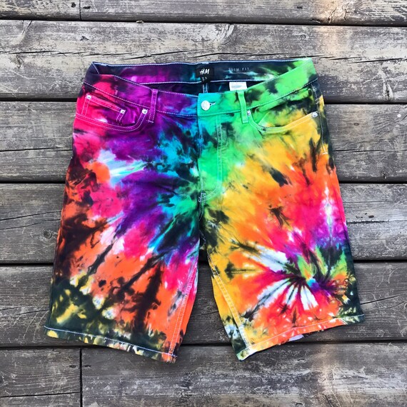 tie-dye-jean-shorts-men-s-shorts-rainbow-shorts
