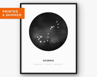 Scorpio print | Etsy