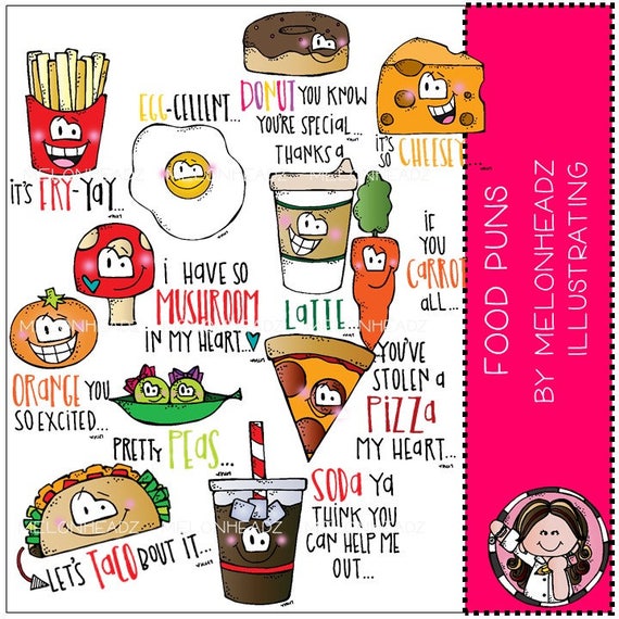 Food Puns clip art COMBO PACK
