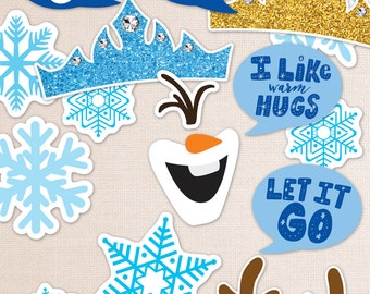 Frozen photo props | Etsy