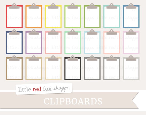 Clipboard Clipart Clip Board Clip Art Office Supplies