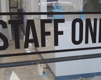 Employees only sign | Etsy