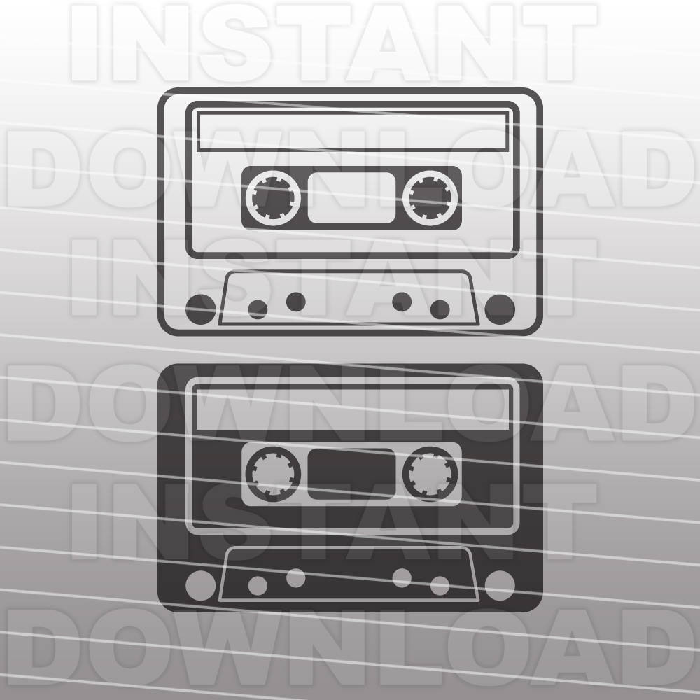 Cassette Tape SVG File Mix Tape SVG File Commercial