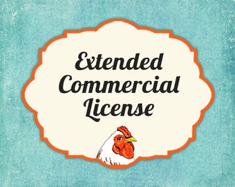 Extended Commercial License by JennyL Designs Shop at up to