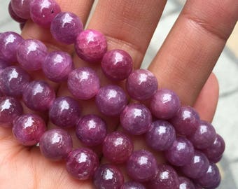 Natural ruby beads | Etsy