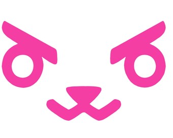 Dva bunny decal | Etsy