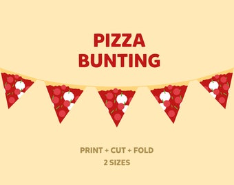 Pizza bunting | Etsy