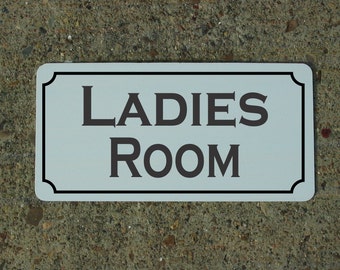 Ladies room signs | Etsy