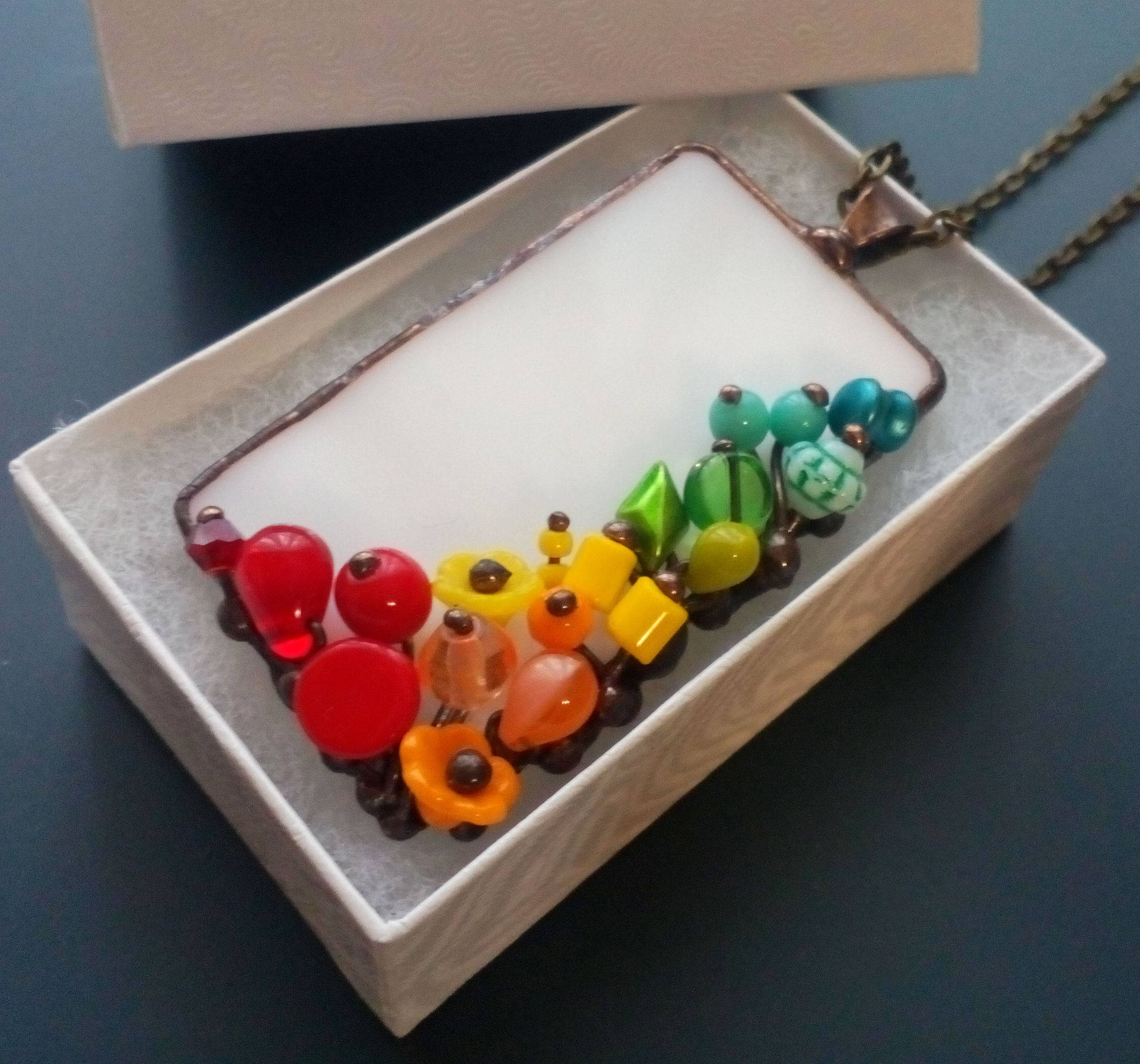 Stained glass jewelry statement jewelry gift for women