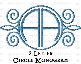 Two letter monogram | Etsy