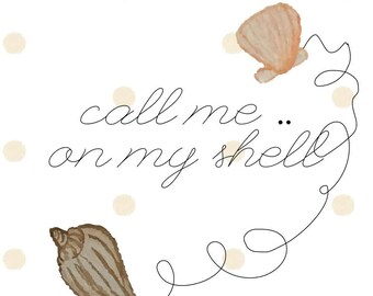 Call me on my shell | Etsy