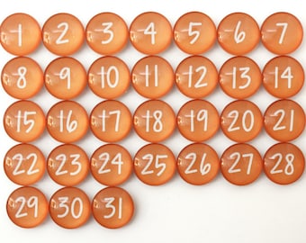 Calendar numbers | Etsy