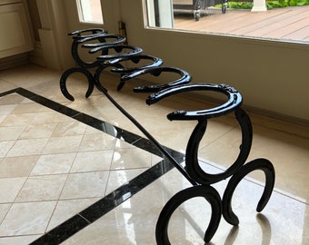 Horseshoe boot rack | Etsy