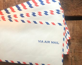 Air mail envelopes | Etsy