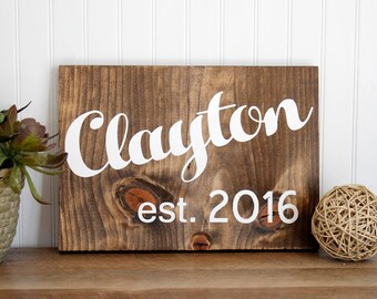 Cursive last name | Etsy