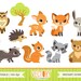 10 Woodland Animal Clipart Forest Animals Animal Clip Art