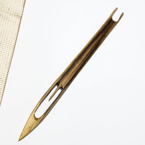 Wood knitting needle | Etsy