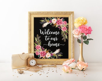 Welcome home print | Etsy