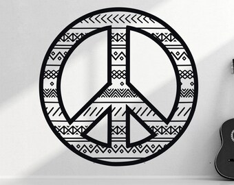 Peace sign decal | Etsy