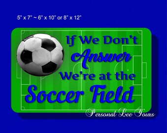 Soccer sign | Etsy