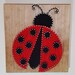 Handmade Ladybug String Art Cute Wall Decor
