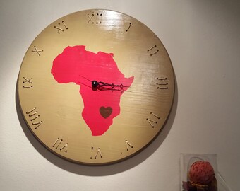 Africa clock | Etsy