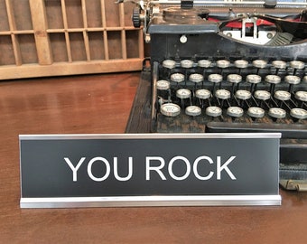 Funny desk sign | Etsy