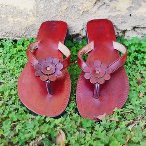 Flower sandals | Etsy