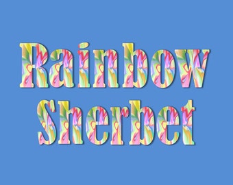 Rainbow letters | Etsy