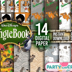 Jungle digital paper | Etsy