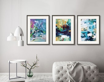 Large abstract art | Etsy