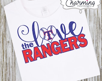 Texas rangers svg | Etsy