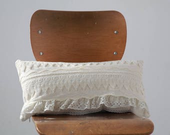 White lace pillow | Etsy