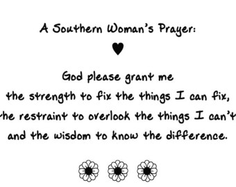 Serenity Prayer Inspirational Print on Lighthouse Background