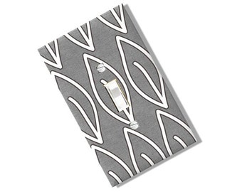 Yellow Floral Scroll Light Switch Cover Plate Homemade Multi