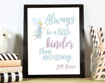 Peter Pan Coloring Page / JM Barrie / Quotes / Adventure