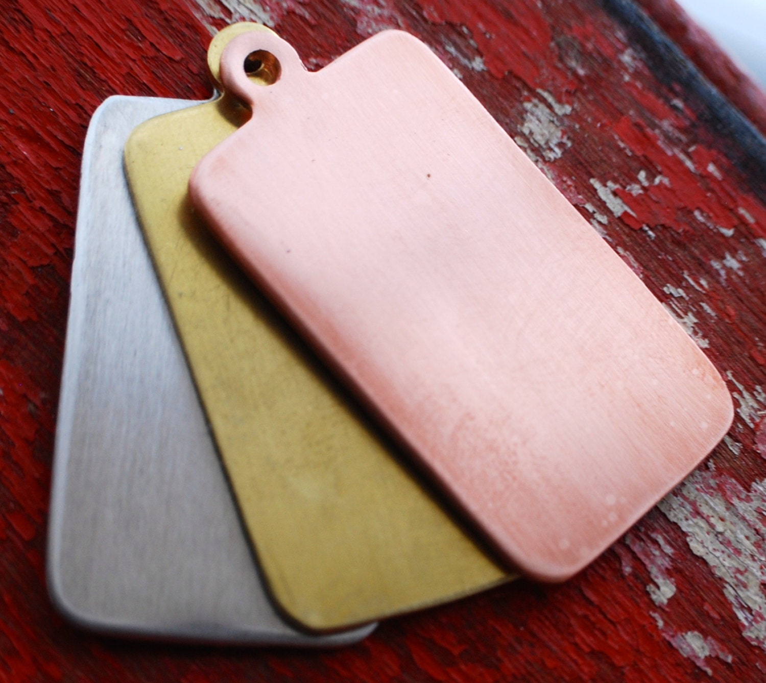 Large Rectangle Stamping Blanks Qty 3 Choose your metal